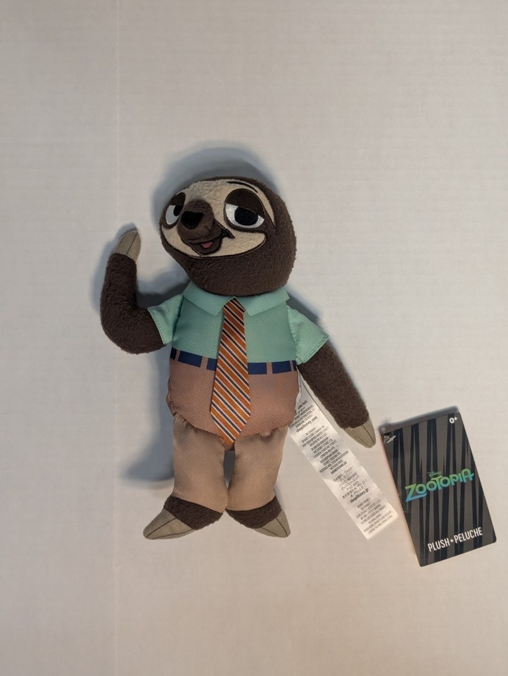 Walt Disney World Parks Flash The DMV Sloth Plush Zootopia NWT Plushie ...