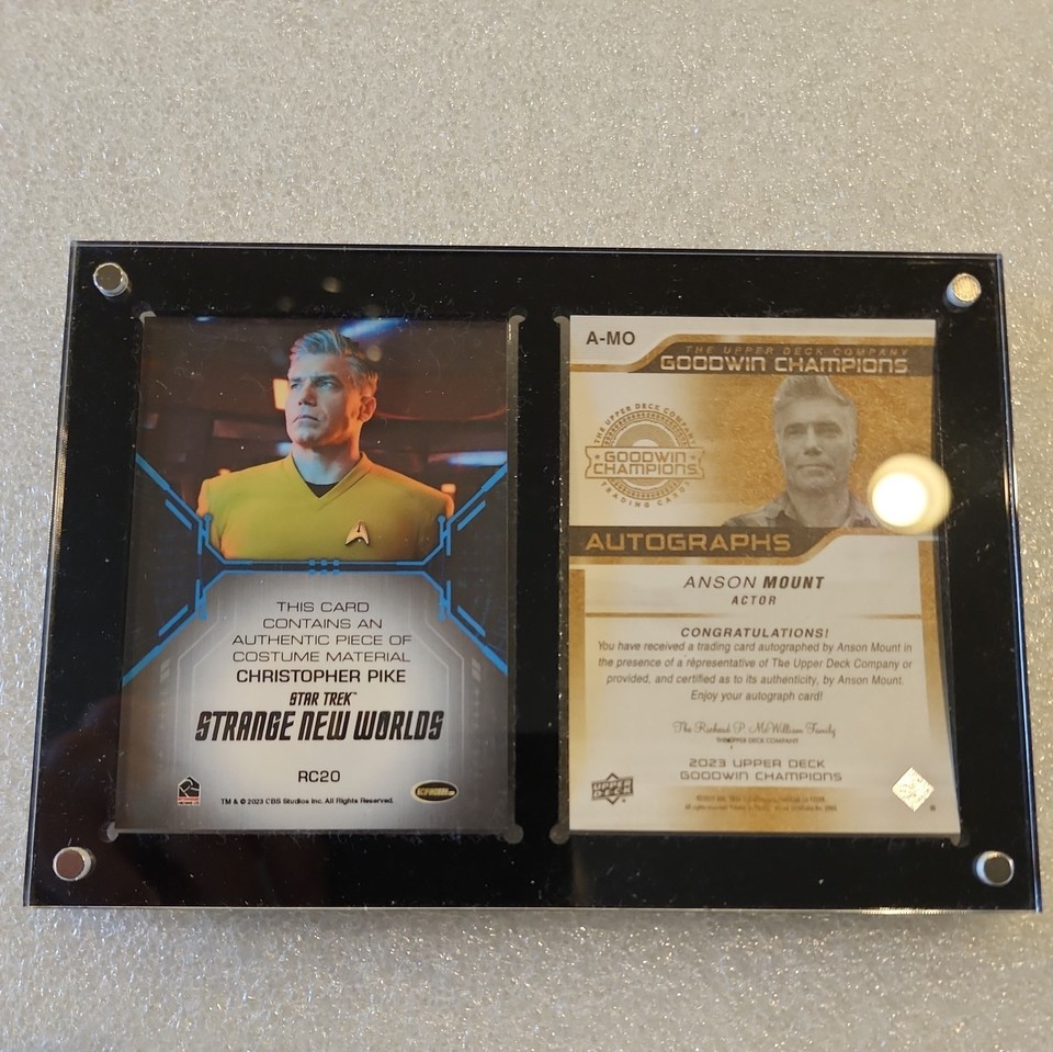 Anson Mount 'Pike' Autograph Strange New Worlds Card Set ☆STAR TREK ...