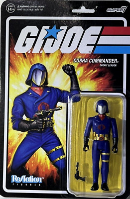 Super7 ReAction: GI Joe- Cobra Commander w/red collar (New 3.75" action ...