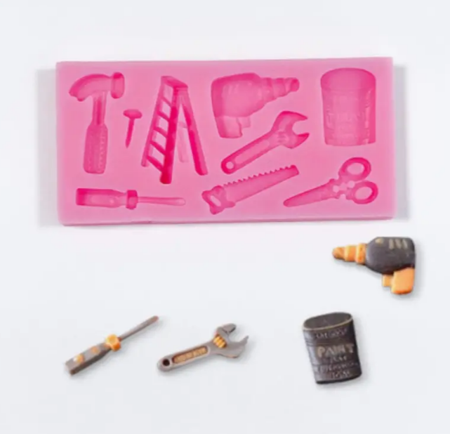 Silicone Tools Hammer Fondant Icing Mould sugar craft cake top ...