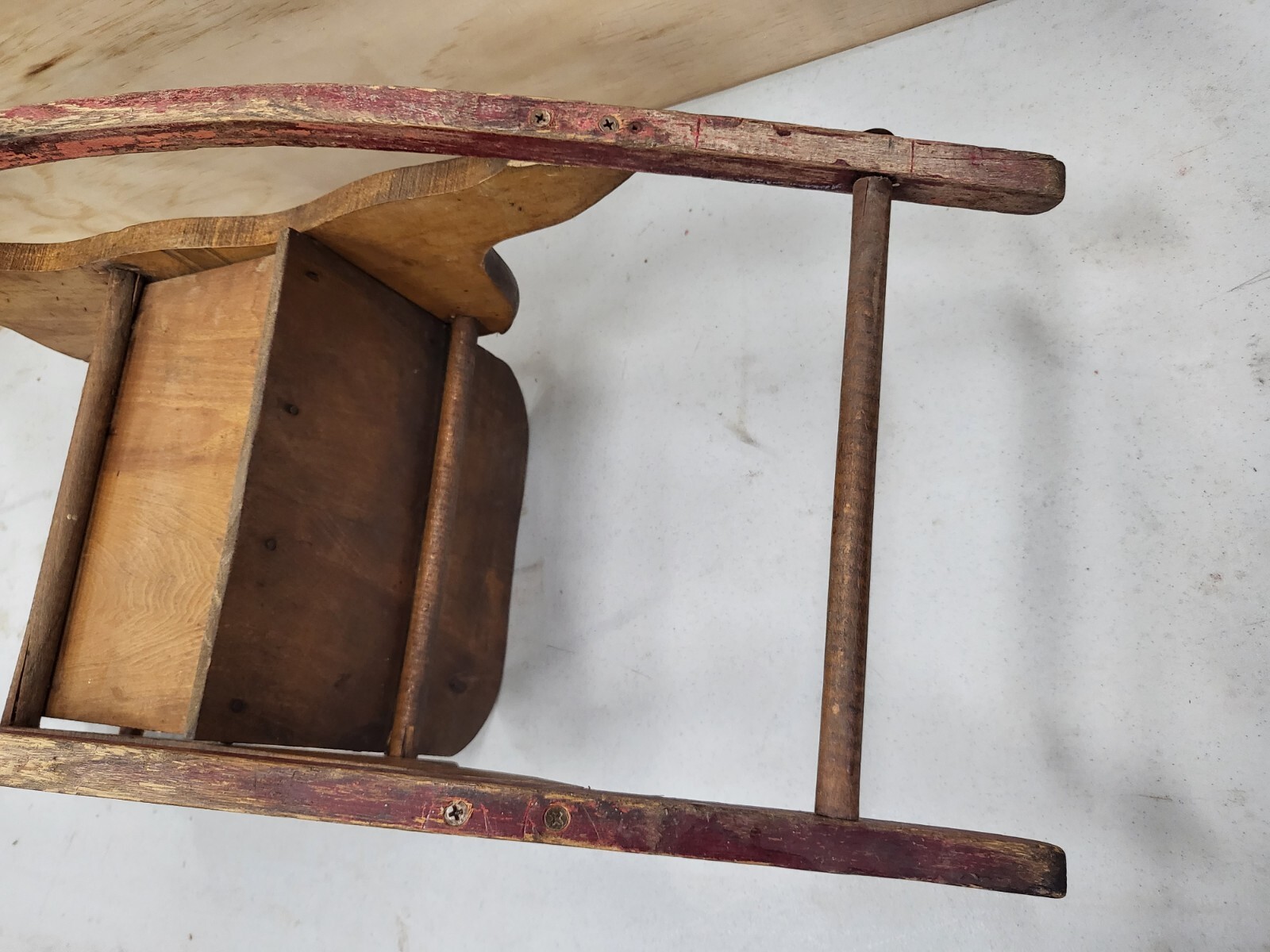 Child's Primitive 1912 Antique Shoo Fly Wood Rocking Horse with ...