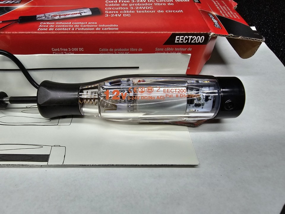 Snap-on Tools NEW 3 - 24V DC CLEAR Cord Free LED & AUDIBLE Circut ...