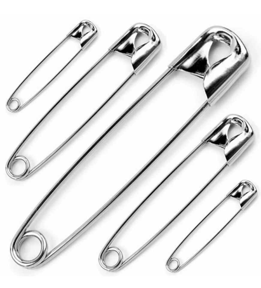 50Pc x Assorted Steel Safety Pins Small-Large Size Hemming Craft ...