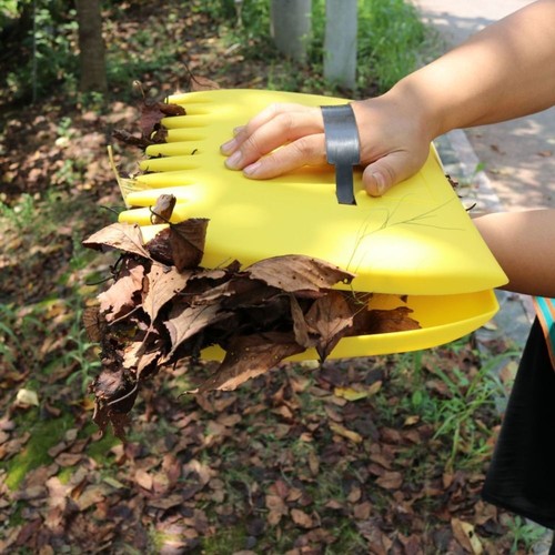 Garden Cleaning Leaf Rake Rubbish Pick up Hand Held Claws Leaf Scoops ...