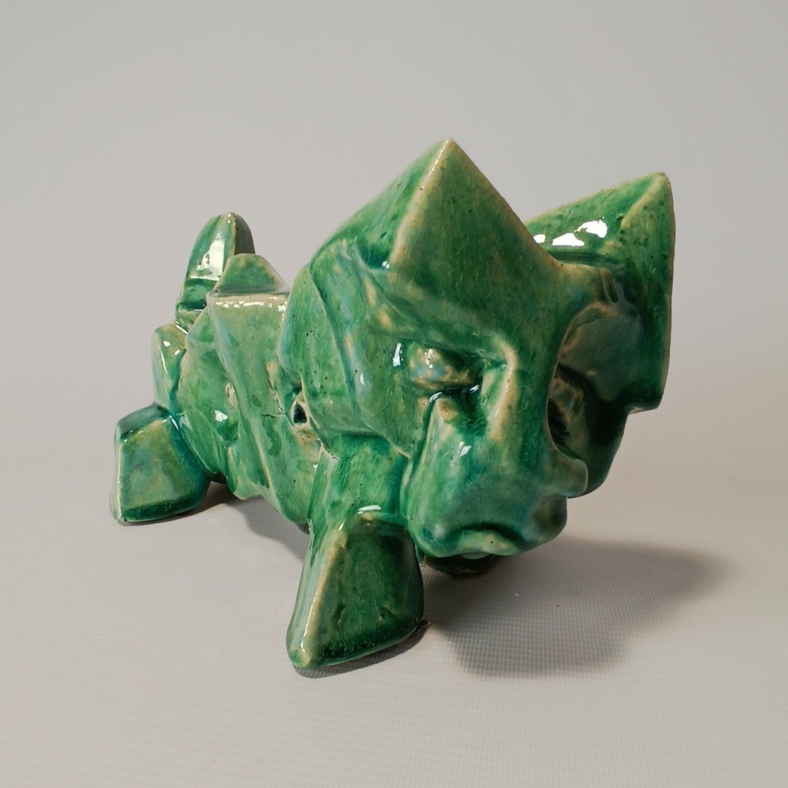 Abstract Ceramic Cat Sculpture. Cat statue. Handmade Art Statue. | eBay