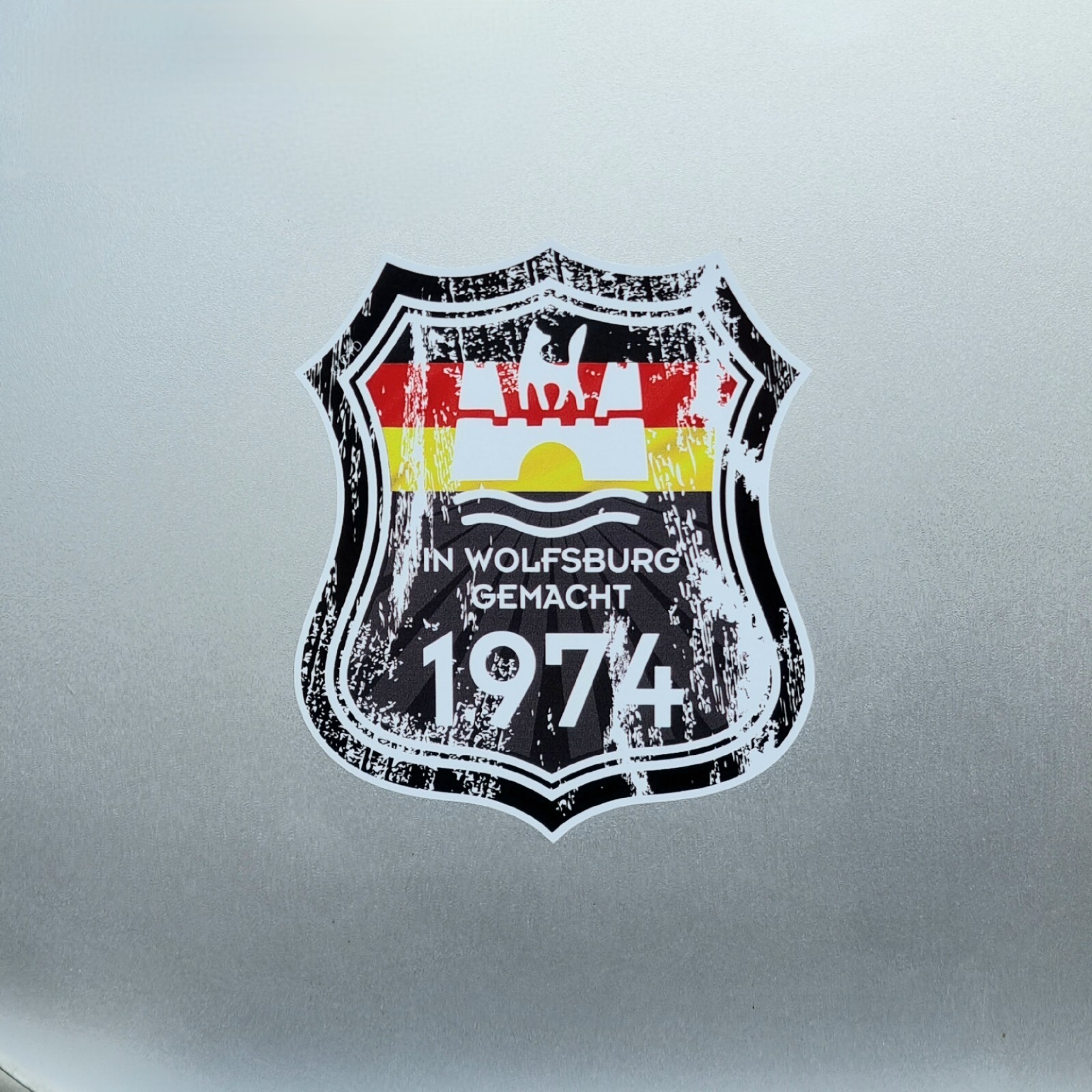 Distressed 1974 Made In Germany Wolfsburg Vinyl Sticker Decal For Car ...