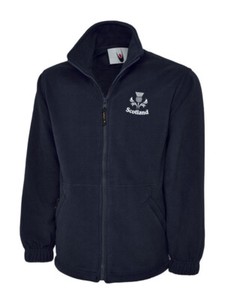 Scotland Retro Rugby Navy Fleece Jacket Sizes S - 4XL | eBay