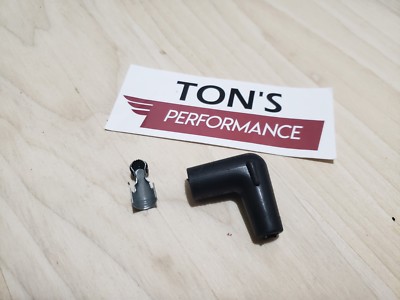 90 Degree Right Angle Spark Plug Terminal Boot | 7mm 8mm | Silver | OEM ...