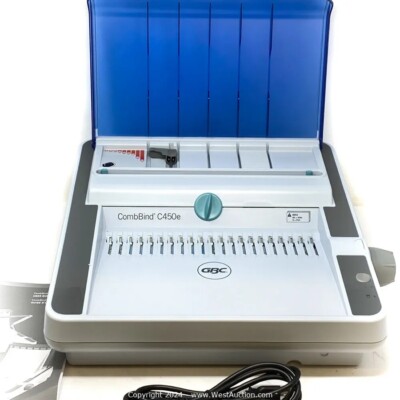 NEW GBC CombBind C450e Electric Punch Binding System 7709100--FREE ...