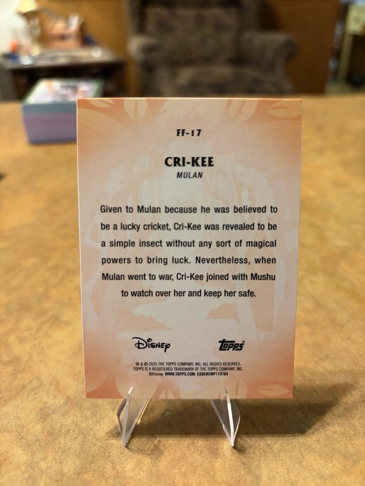 CRI-KEE 2025 Topps Disney Wonder Mulan Foil FF-17 Card Mulan Furry ...