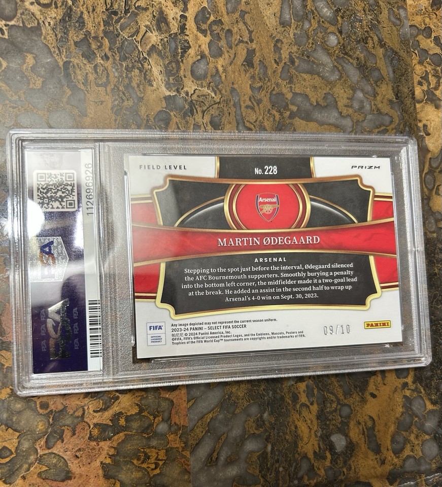2023-24 Select FIFA Martin Odegaard Gold Mojo /10 Gem MT 10 | eBay
