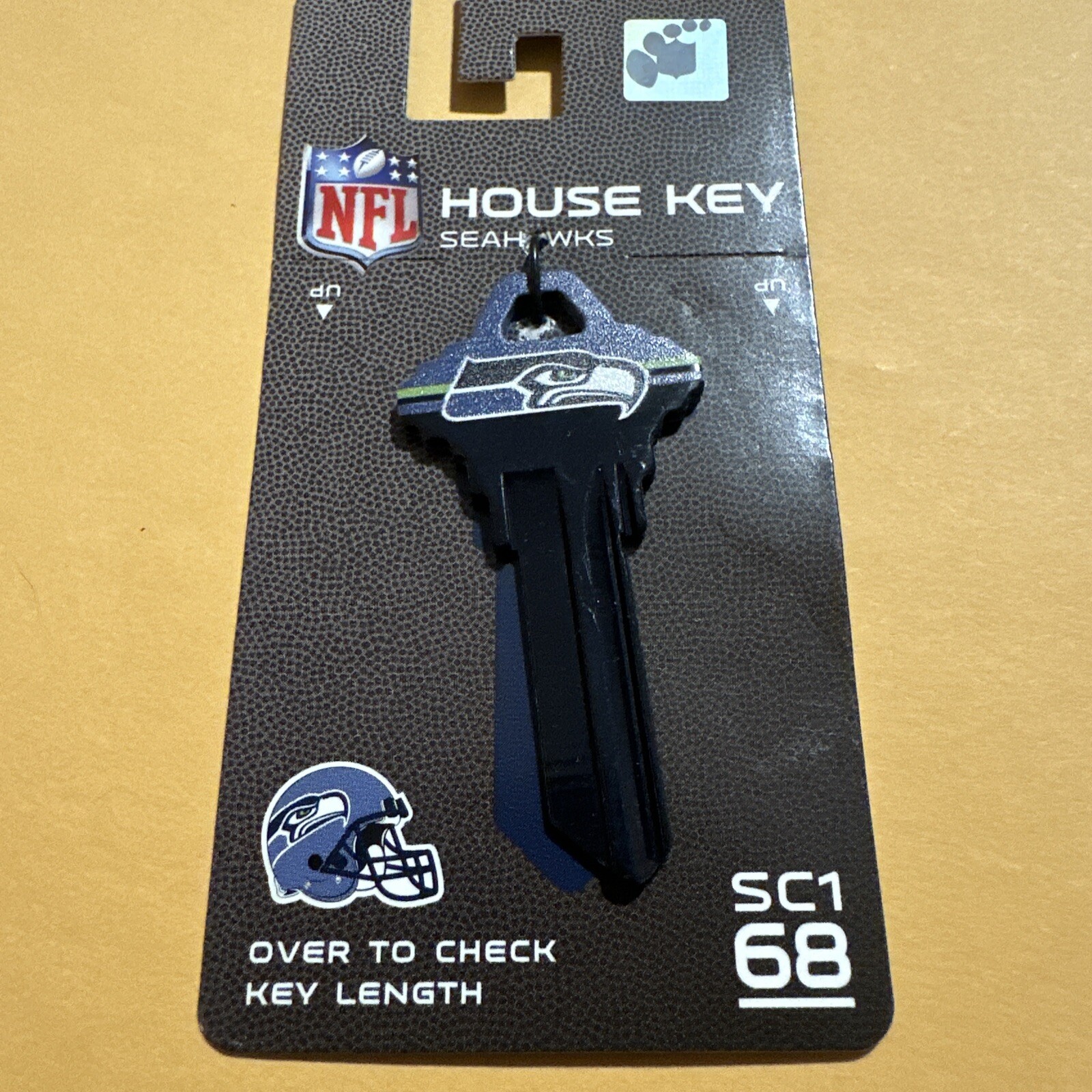 NFL Seattle Seahawks #68 Schlage House Key Blank SC1 Uncut NFC Single ...