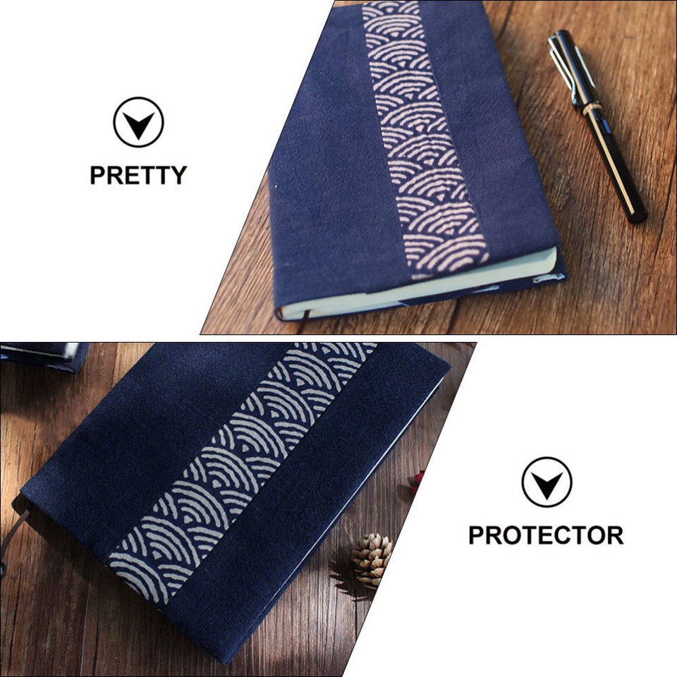 Linen Book Cover Protective Book Sleeve Cover Hand-made Book Protector ...