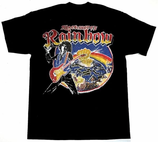 Retro Live Concert Rainbow Ritchie Blackmore Shirt Black | eBay