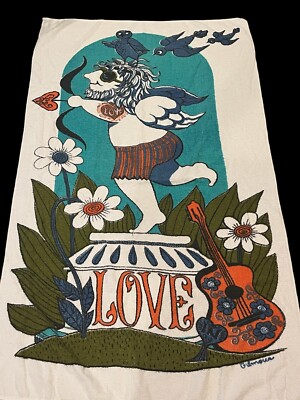 Vintage Cupid Large Beach Towel Gilmore | eBay