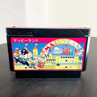 Mappy Land Nintendo Famicom Namco 1986 Japanese Version Action Retro ...
