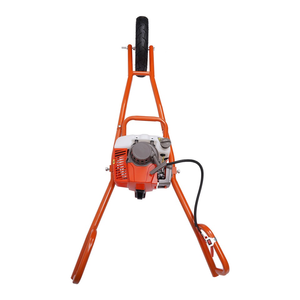 11" Bit Post Hole Digger Gas Powered 63cc 3hp Hand Push Earth Auger ...