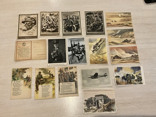 VINTAGE WW2 GERMAN MILITARY LOT OF 17 POSTCARDS | eBay