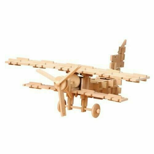 Biplane Airplane Slotto Wooden Construction Set TreeHaus Toy Shoppe ...
