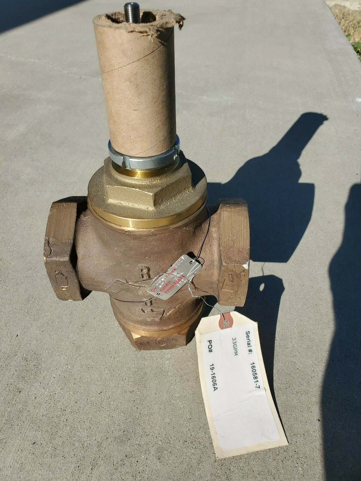 3-way water control valve 2 inch, Warren Controls, Full port, Diverting ...