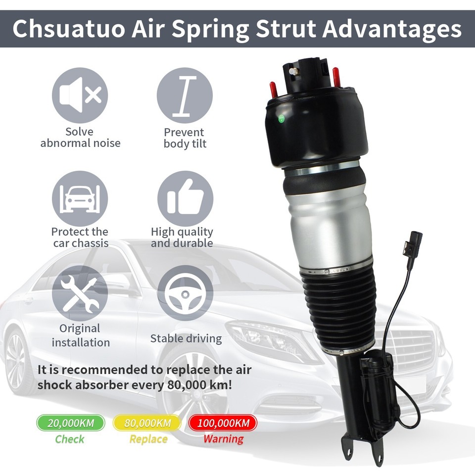 Front R+L Air Suspension Shock Struts For Mercedes CLS500 CLS550 W211 ...