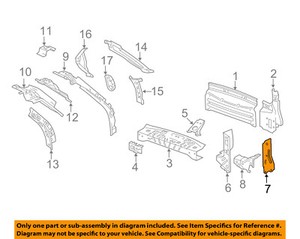 GM OEM Rear Body-Extension Panel Left 25830265 | eBay