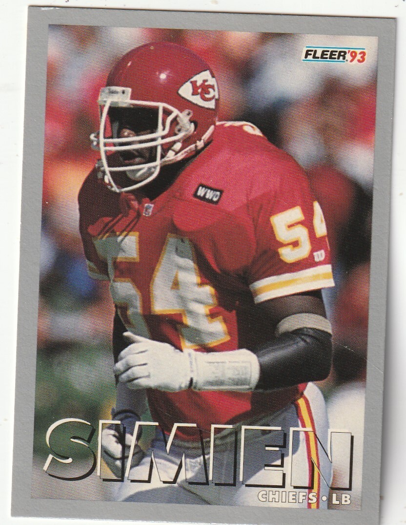 FREE SHIPPING-MINT-1993 Fleer Tracy Simien #407 CHIEFS | eBay