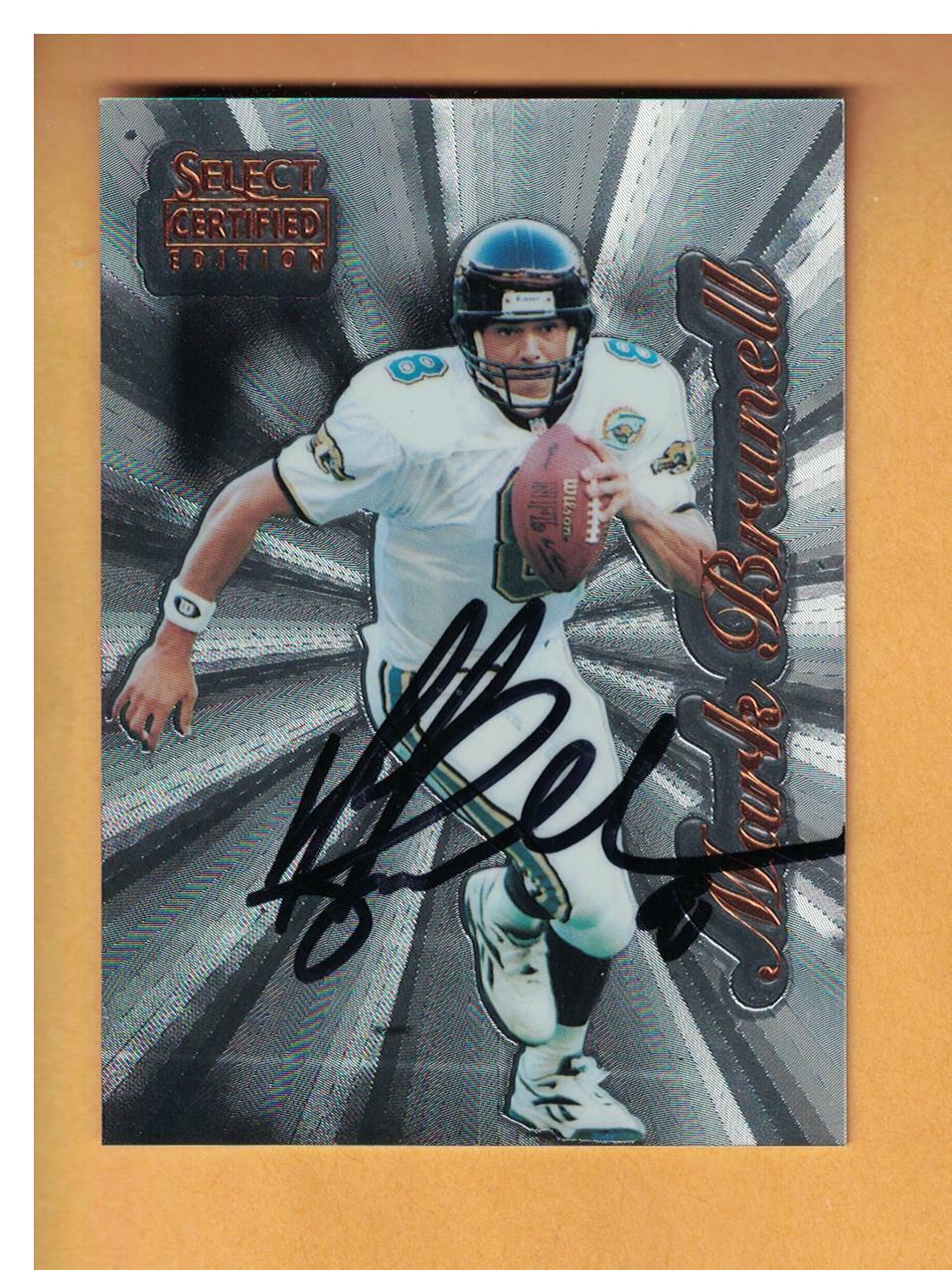Mark Brunell AUTOGRAPHED 1996 PINNACLE CERTIFI FOOTBALL CARD SIGNED ...