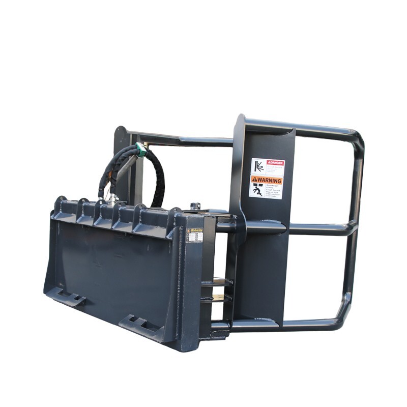 36-80'' Hay Bale Squeeze Grabber Attachment Wolfequip Skid Steer Loader ...