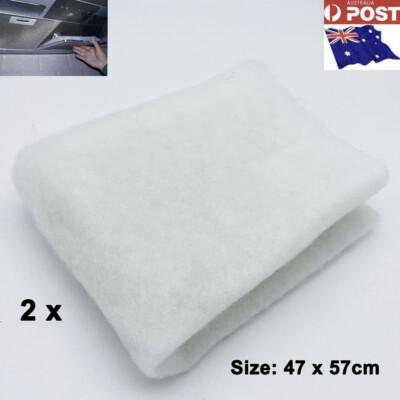 2 x Universal Cooker Hood Filters 47*57 cm Cut To Size Range Hood ...