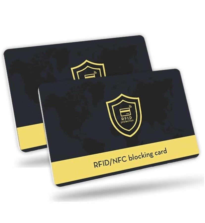 2* RFID Signal Blocking Cards. Credit & Debit Card Blocker ADVANCED ...