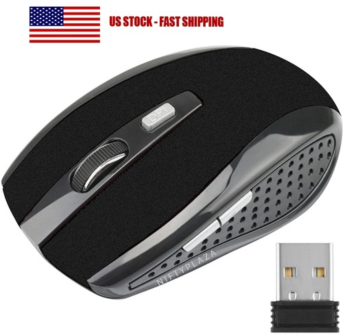Wireless Optical Gaming Mouse Dual Mode 2.4GHz 1600DPI USB Dongle Mice ...