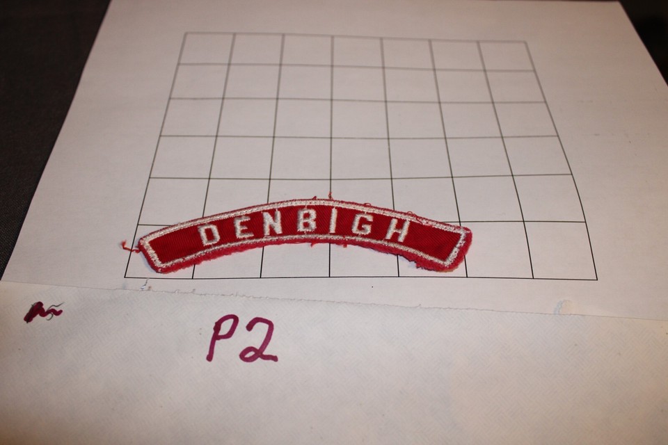 BSA Boy Scouts America Red and White Council Patch Denbigh Scout ...