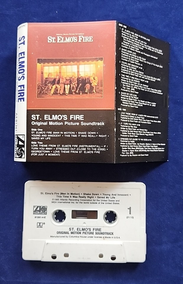 ST. ELMO'S FIRE ORIGINAL MP SOUNDTRACK (CASSETTE, 1985) | eBay