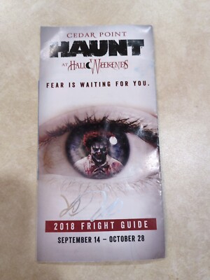 2018 Cedar Point Fright Fest & Great Pumpkin Fest Map And Guide | eBay
