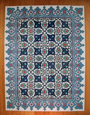 Iznik Design Turkish Tile Panel Set,20 piece Wall Feature - Splashback ...
