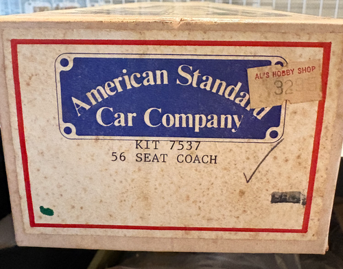 American Standard Car Co. Kit 7537 56 Seat Coach "O" | eBay