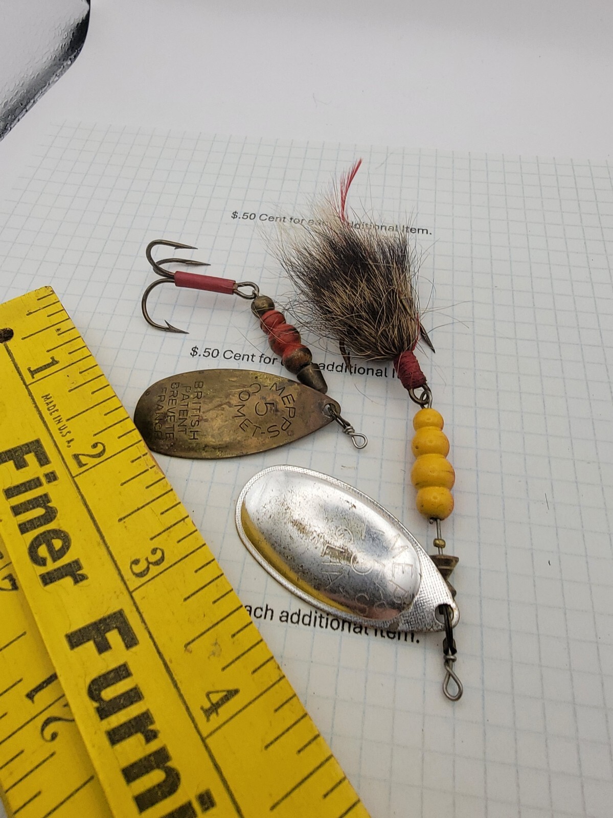 Lot of 2 Vintage Mepps Comet Spinner Fishing Lures | eBay