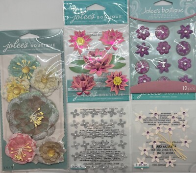 Jolee's Boutique Scrapbook Stickers Flower Theme - Dimensional Stickers ...