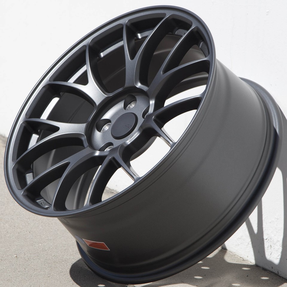 CIRCUIT CSF2 18x8.5 5x100 +35 MATTE GUNMETAL WHEELS FITS SUBARU WRX ...