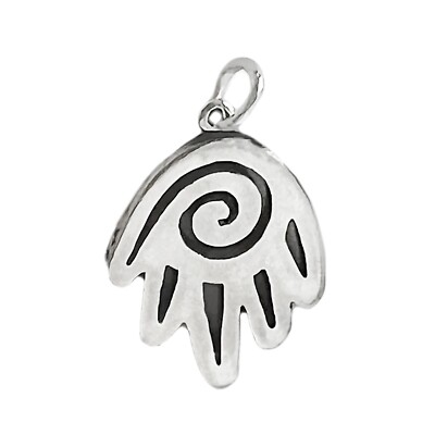 Native American Healing Hand Shaman 925 Solid Sterling Silver Charm ...