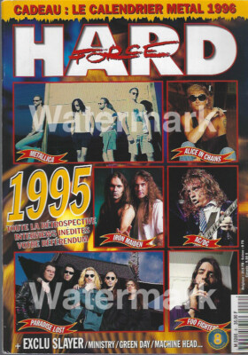 Hard Force Magazine France 1995 Alice In Chains Metallica AC/DC Iron ...