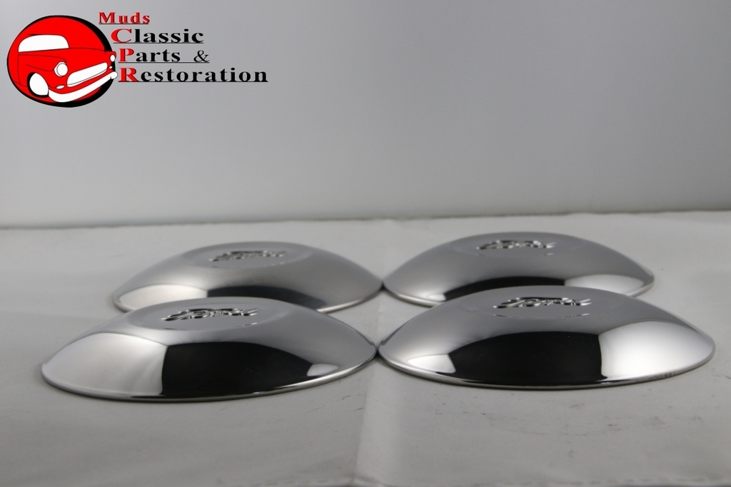 1930 1931 Ford Model A Stainless Steel 4 Hub Caps Ford Script Official ...