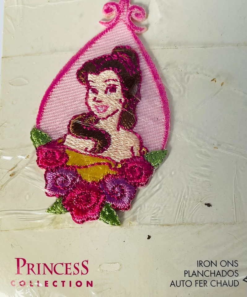 Belle Disney Princess Patch – Embroidered Iron-On Applique Badge – DIY ...