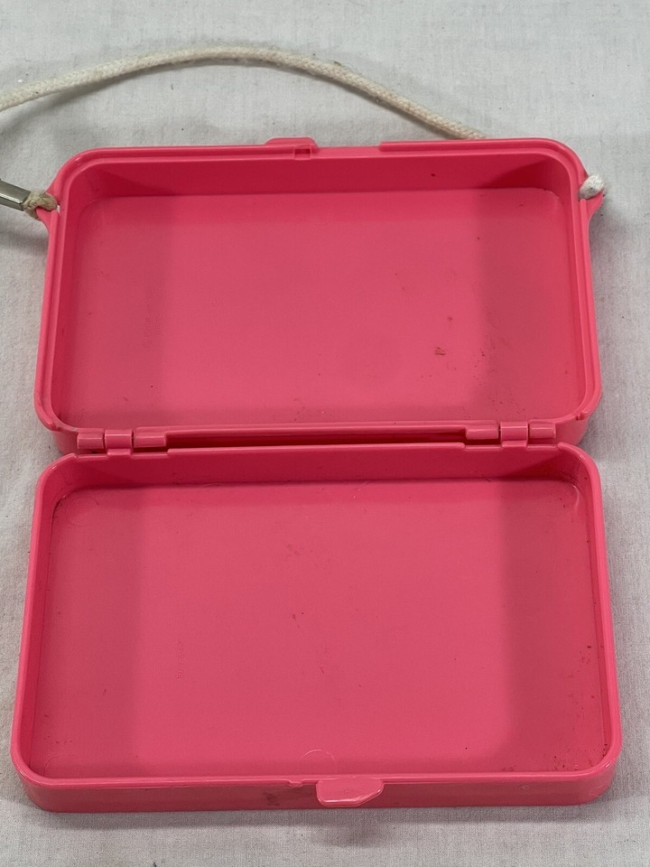 Vintage 1982 Poochie For Girls Overnighter Pink Plastic Box Purse Case ...