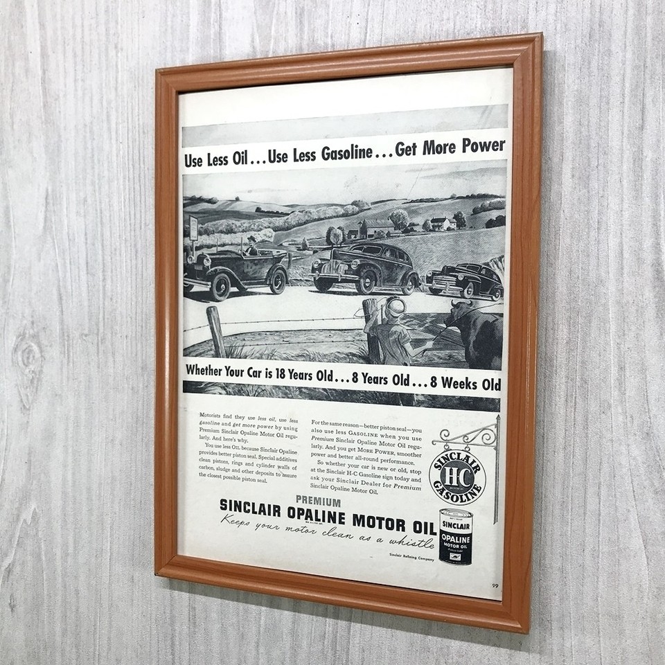 1948 1948 SINCLAIR OIL Sinclair Motor Oil B43294 American Magazine ...