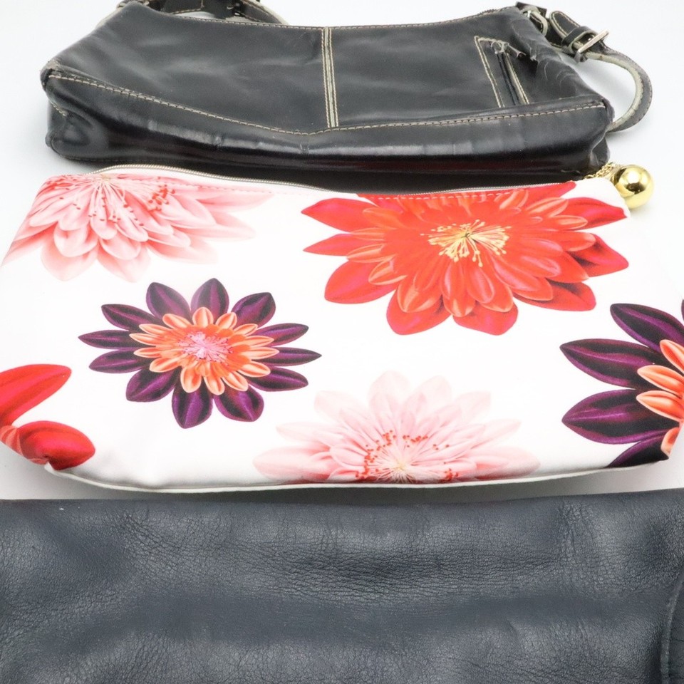 Job Lot 3 Women’s Handbags & Pouch Mixed Styles Black & Floral | eBay UK