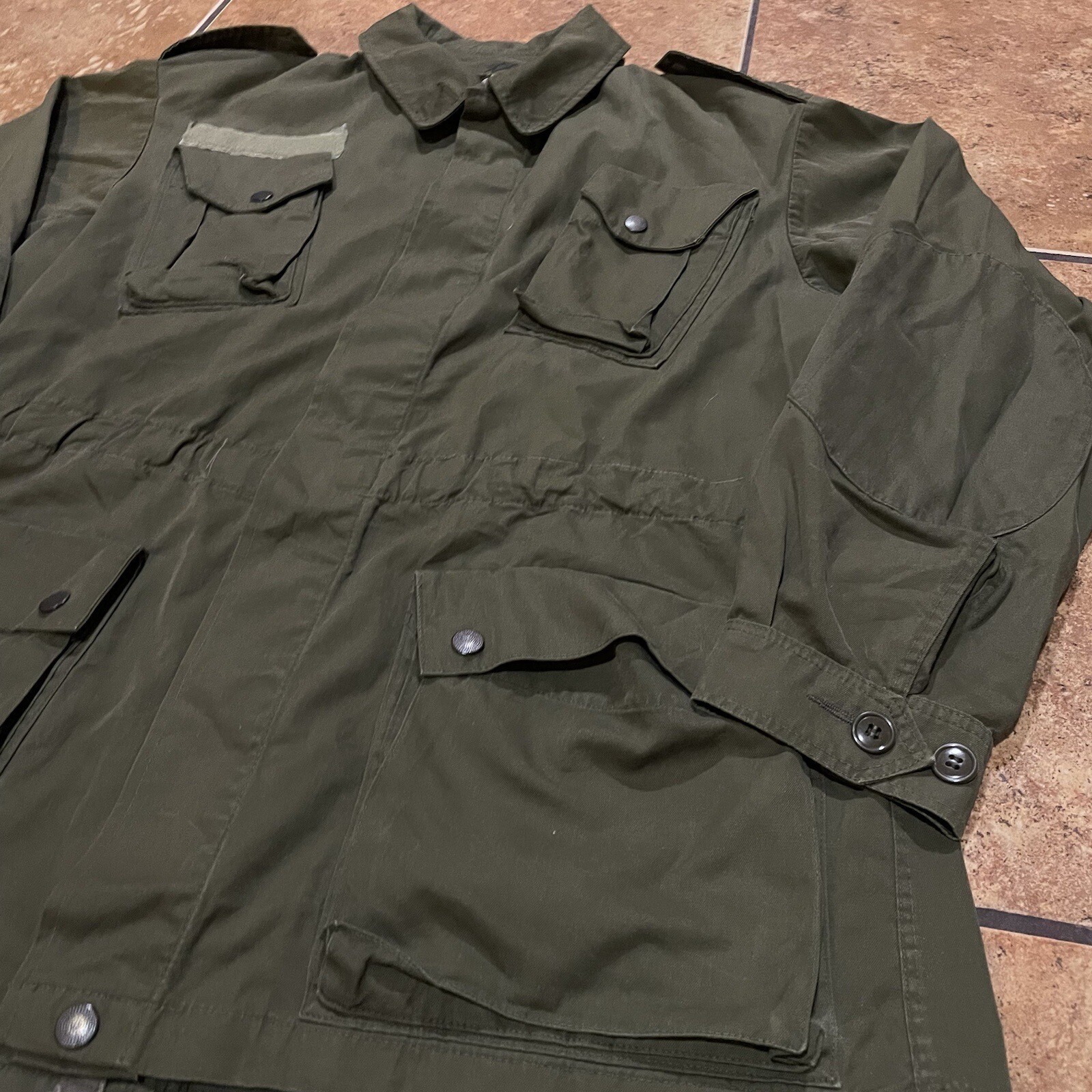 Vintage Italian Army Military Field Jacket Size Mediu… - Gem