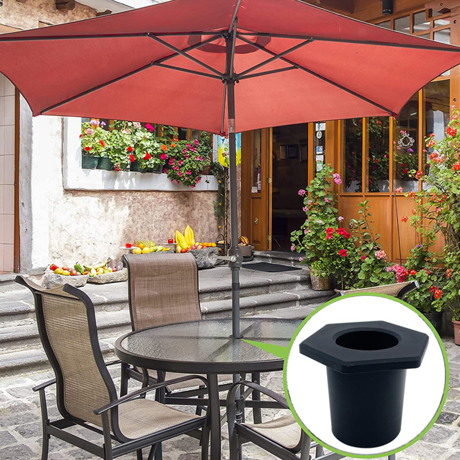 Umbrella Cone Wedge Plug Table Umbrella Hole Ring for Patio Parasol ...