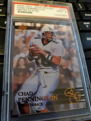 Chad Pennington 2000 Collectors Edge Graded Uncirculated Rookie Card ...